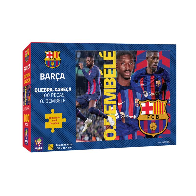 Confira Quebra-Cabeça - Barcelona - 100 Peças - Dembélé - Colecionável ...