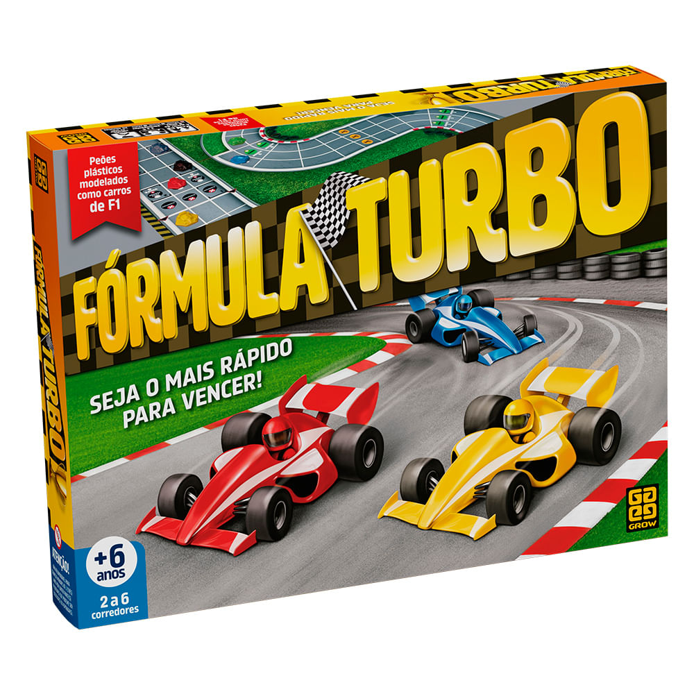 Confira Jogo de Tabuleiro - Fórmula Turbo - Grow - Rihappy - Ri Happy