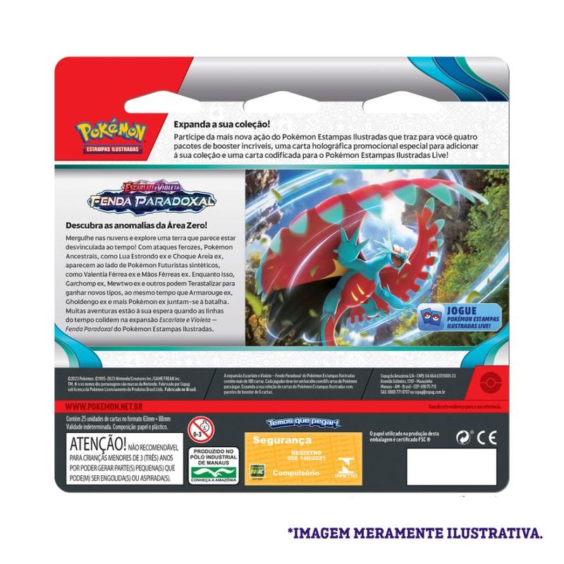 Jogo De Cartas Ev04 Pokémon Blister Quadruplo Copag Ri Happy