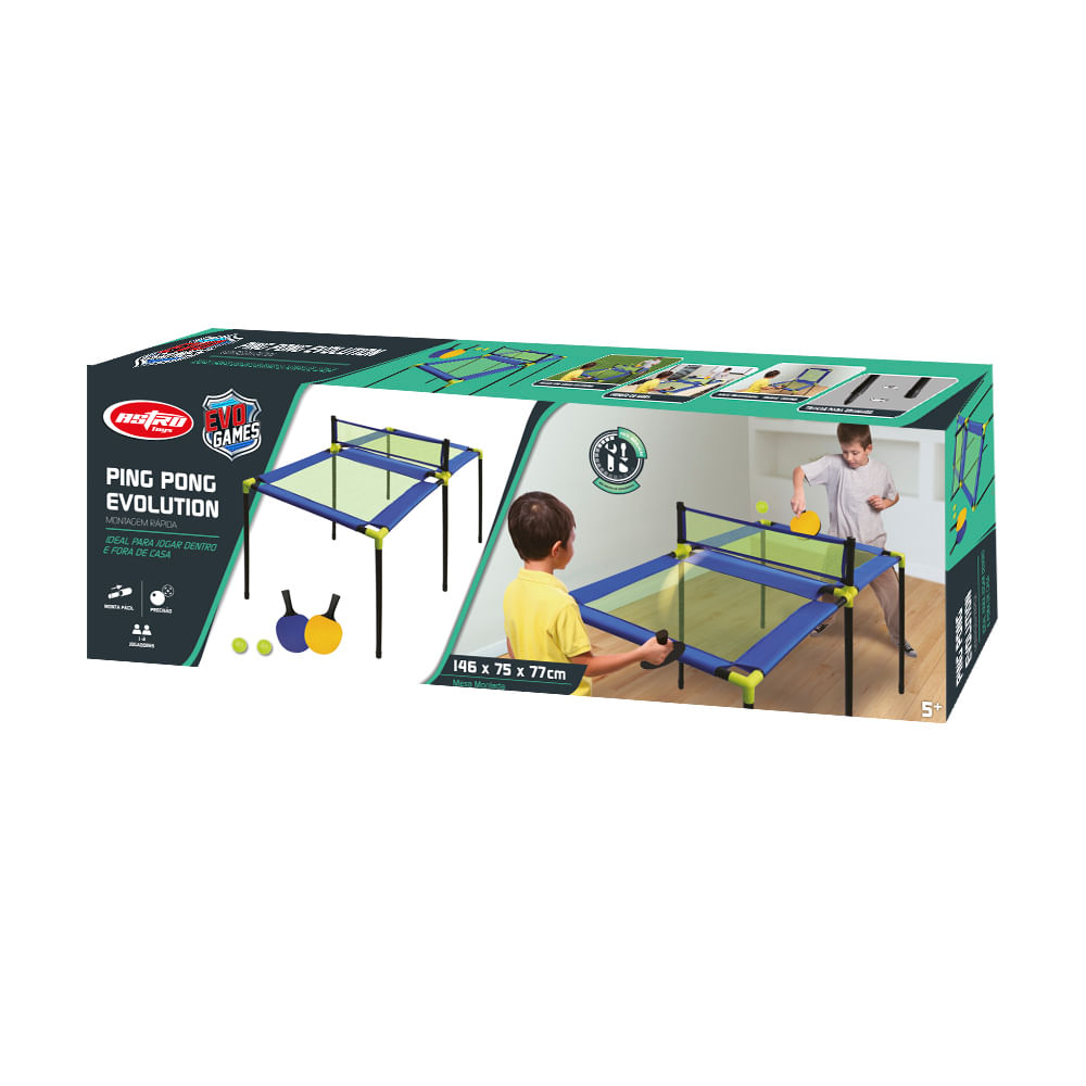 Confira Mesa de Tênis - PVC - Ping Pong Evolution - Astro Toys ...