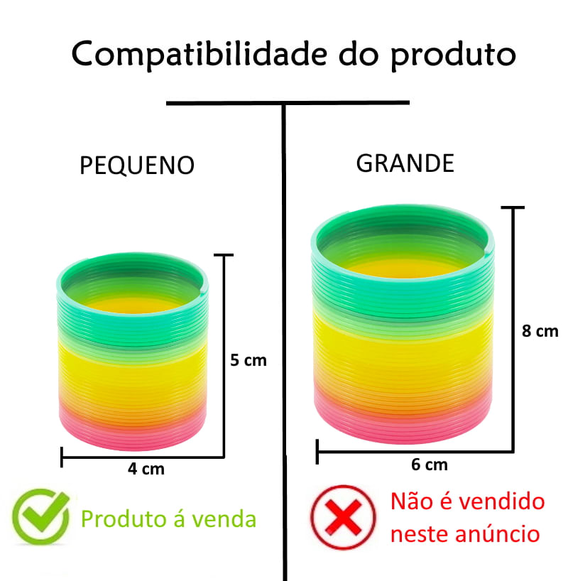 Kit 2 Brinquedos Mola Maluca Infantil Mini Mola na Caixa - Ri Happy