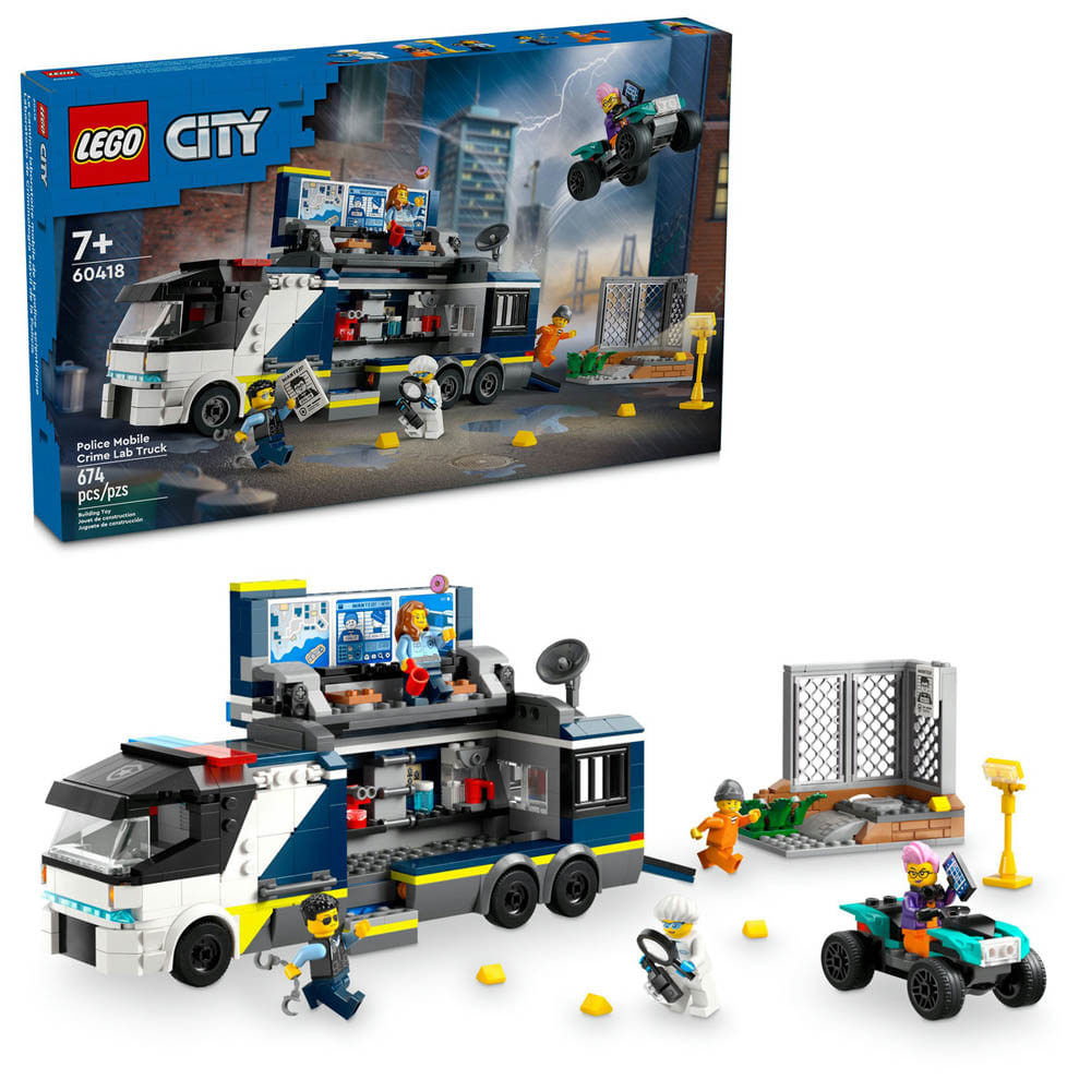 Lego City Police Caminhão De Perícia Móvel Da Polícia 60418 Ri Happy