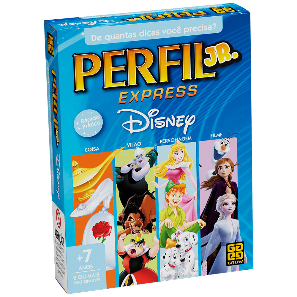 Confira Jogo de Cartas - Disney - Perfil Jr. - Express - Grow - Rihappy ...