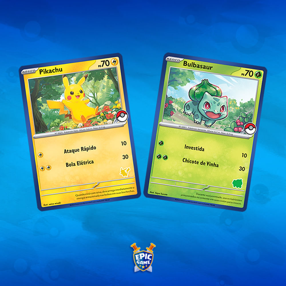 Deck Minha Primeira Batalha Pokémon do Pikachu e Bulbasaur - Ri Happy Deck Minha Primeira Batalha Pokémon do Pikachu e Bulbasaur - Ri Happy