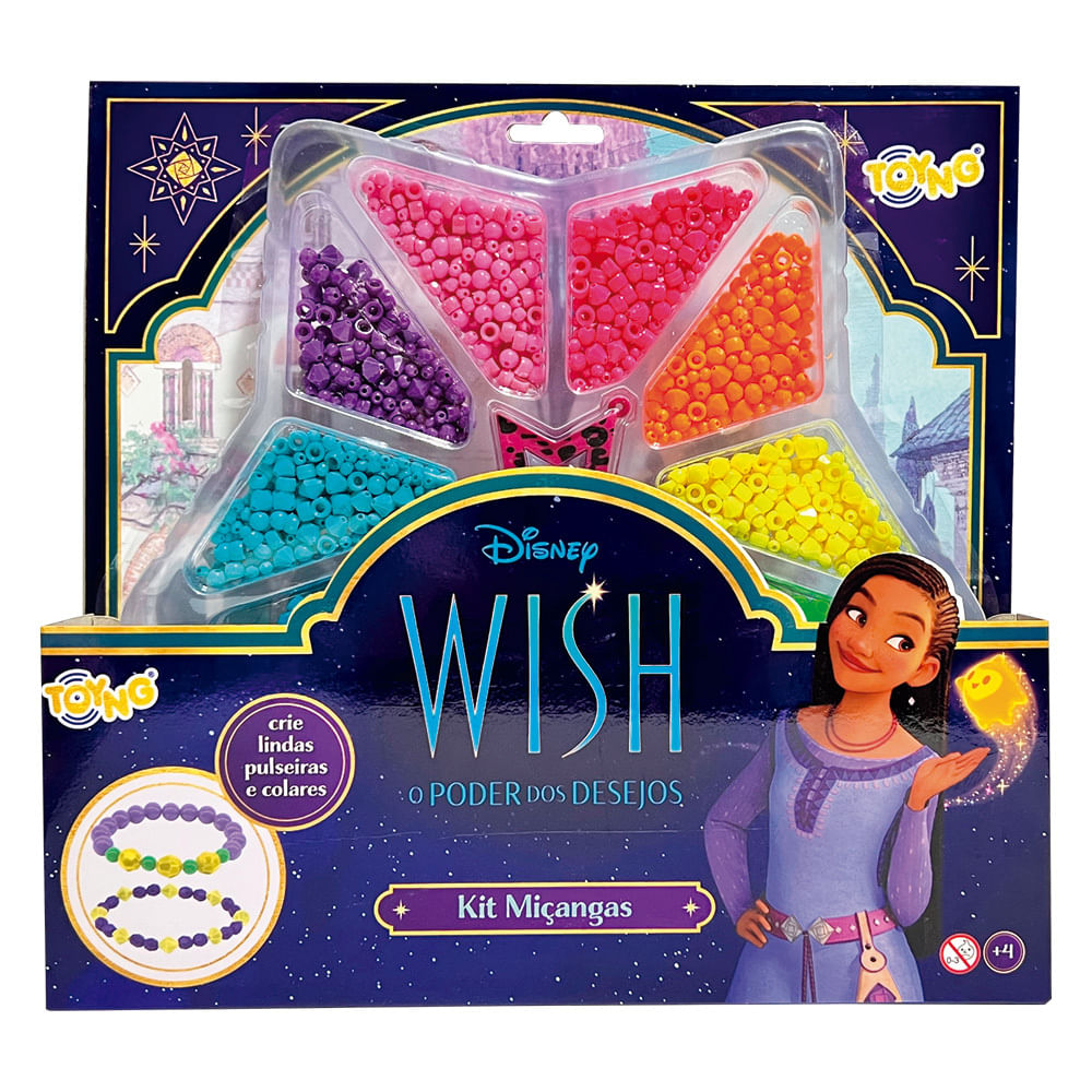 Confira Kit Miçangas - Disney - Wish Disney - Colorido - Toyng ...