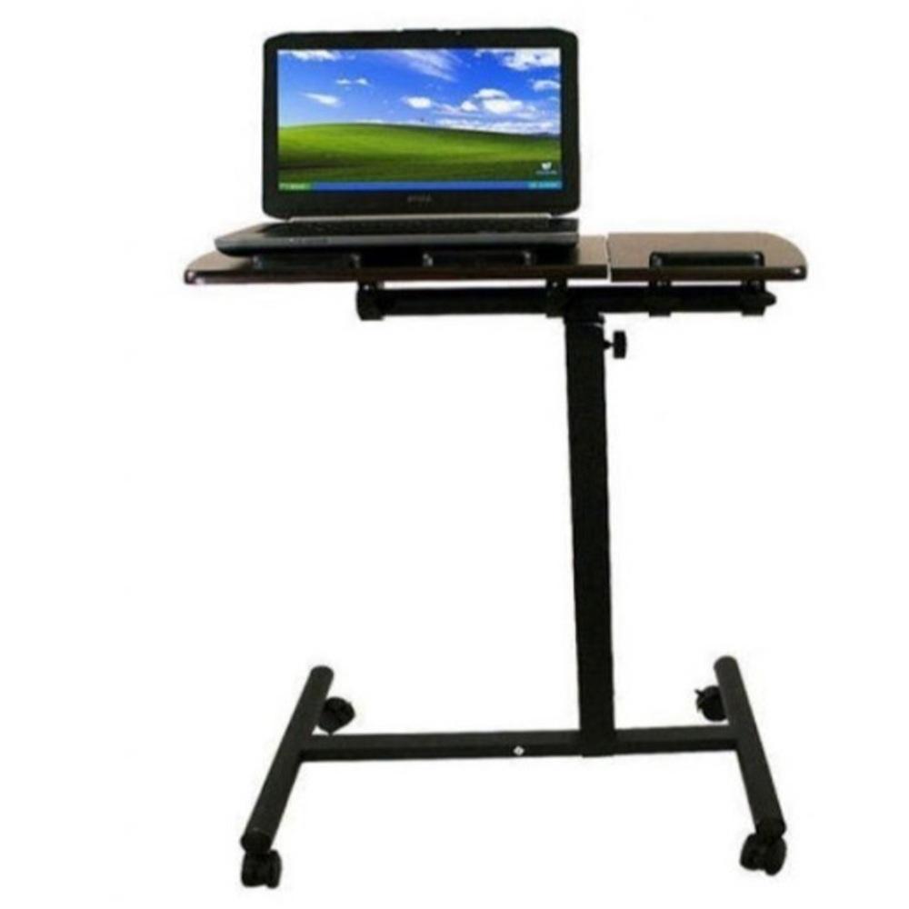 MESA MESINHA PORTATIL PARA NOTEBOOK INCLINAVEL ERGONOMICA COM RODINHAS ...