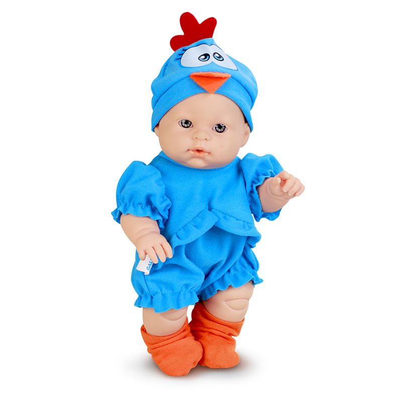 Confira Mini Boneca Bebe - Galinha Pintadinha - Azul - Roma - Rihappy ...