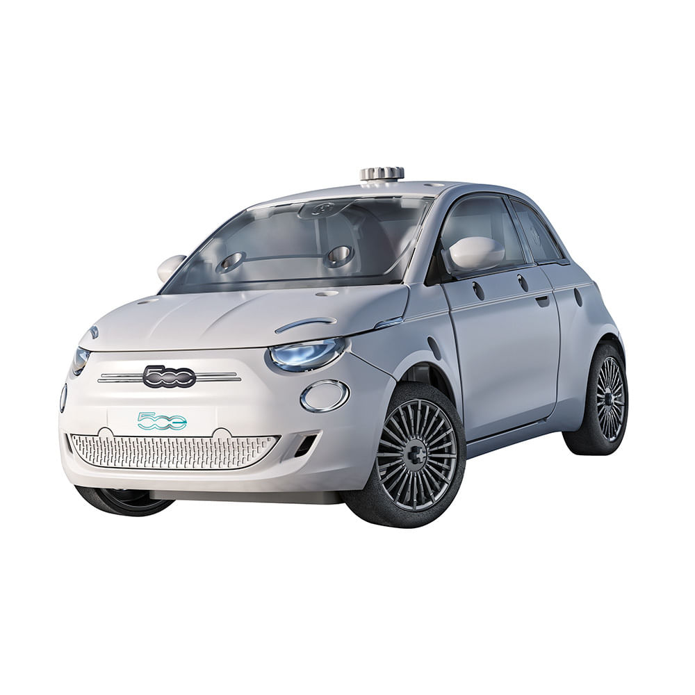 Carro - Fiat 500 - Elétrico - Branco - Fun