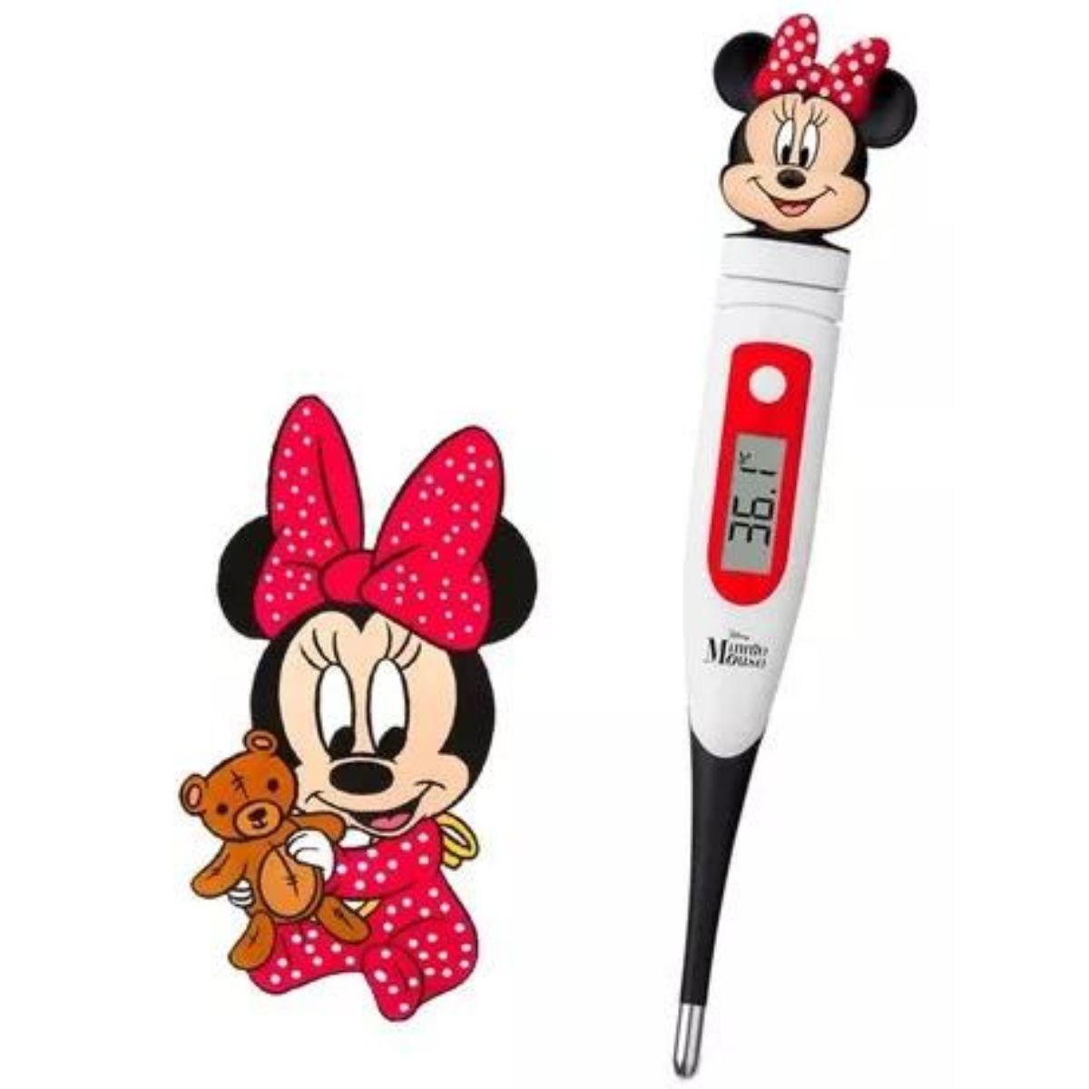 TERMÔMETRO DIGITAL PONTA FLEXIVEL MINNIE DISNEY -MULTI SAUDE