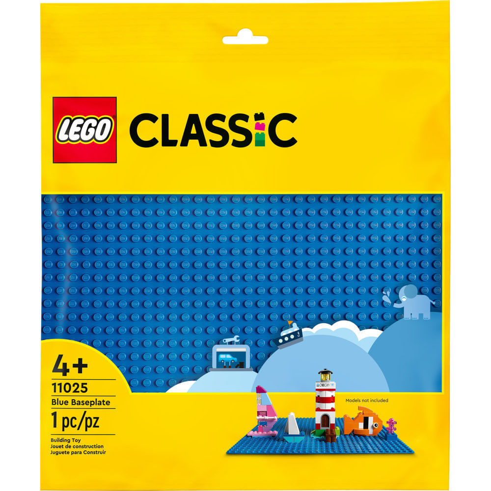 Confira LEGO - Classic - Base De Construção Azul - 11025 - Rihappy