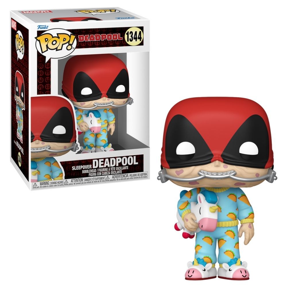 Confira Mini Boneco - Marvel - Funko POP - Deadpool Sleepover - Candide ...