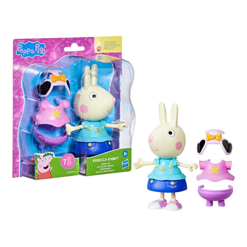 Figura - Peppa Pig - Estilos Divertidos - Rebecca Coelho - Hasbro Figura - Peppa Pig - Estilos Divertidos - Rebecca Coelho - Hasbro