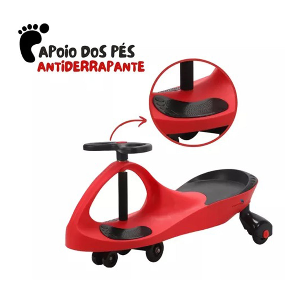 Carrinho de Rolimã Infantil Controle Manual Diversão Classica Criança ...