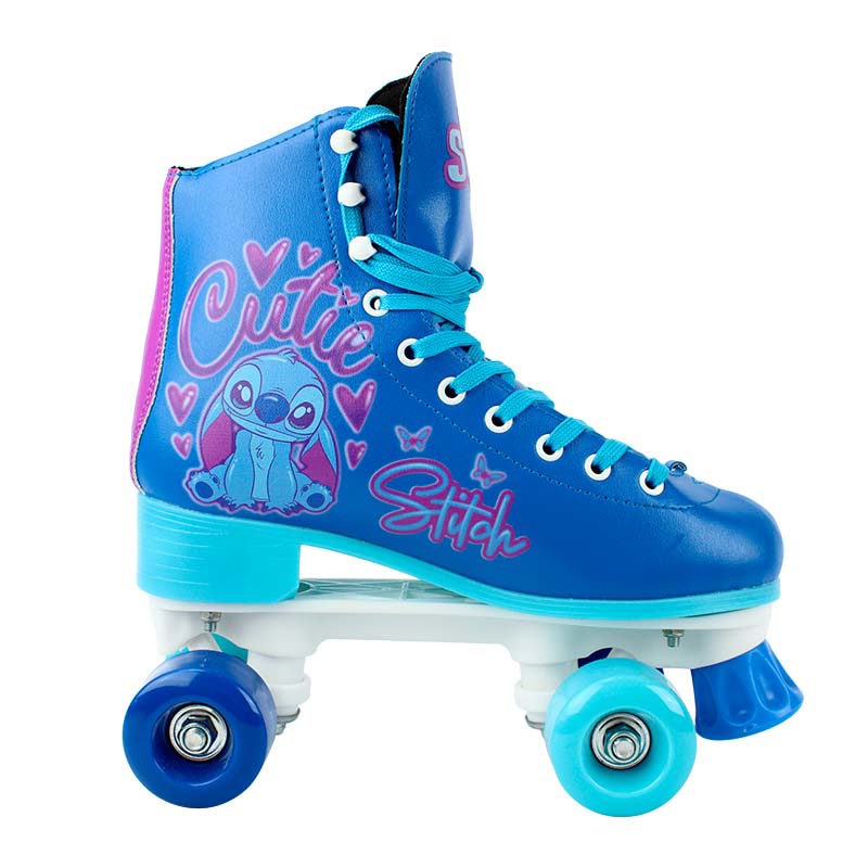 Confira Patins - Retrô - 4 Rodas - Stitch - Disney - Azul - Bbr Toys - Rihappy - Ri Happy