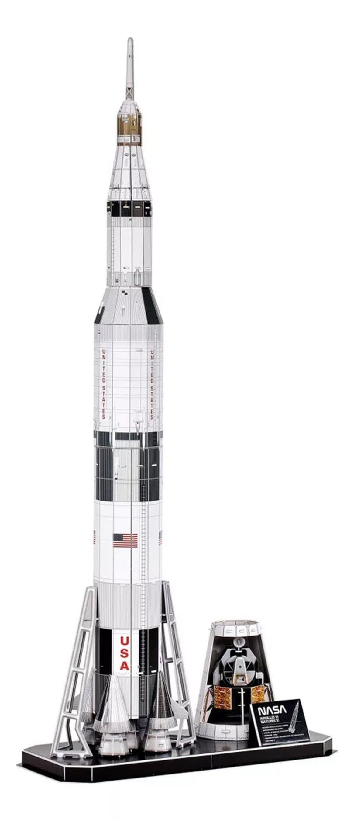 Quebra Cabeça 3d Puzzle Apollo 11 Saturn V Revell 00250 - Ri Happy
