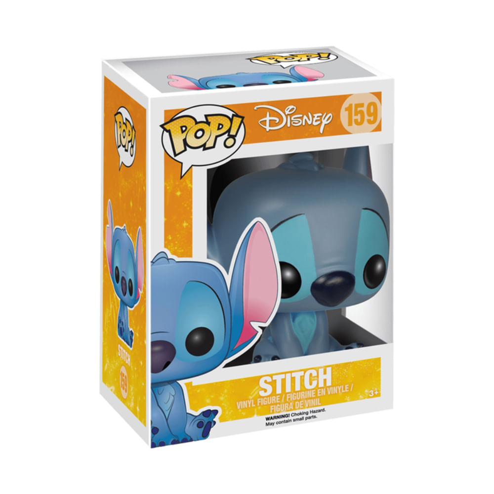 Boneco - Funko Pop - Stitch sentado - Disney - Lilo & Stitch - Candide