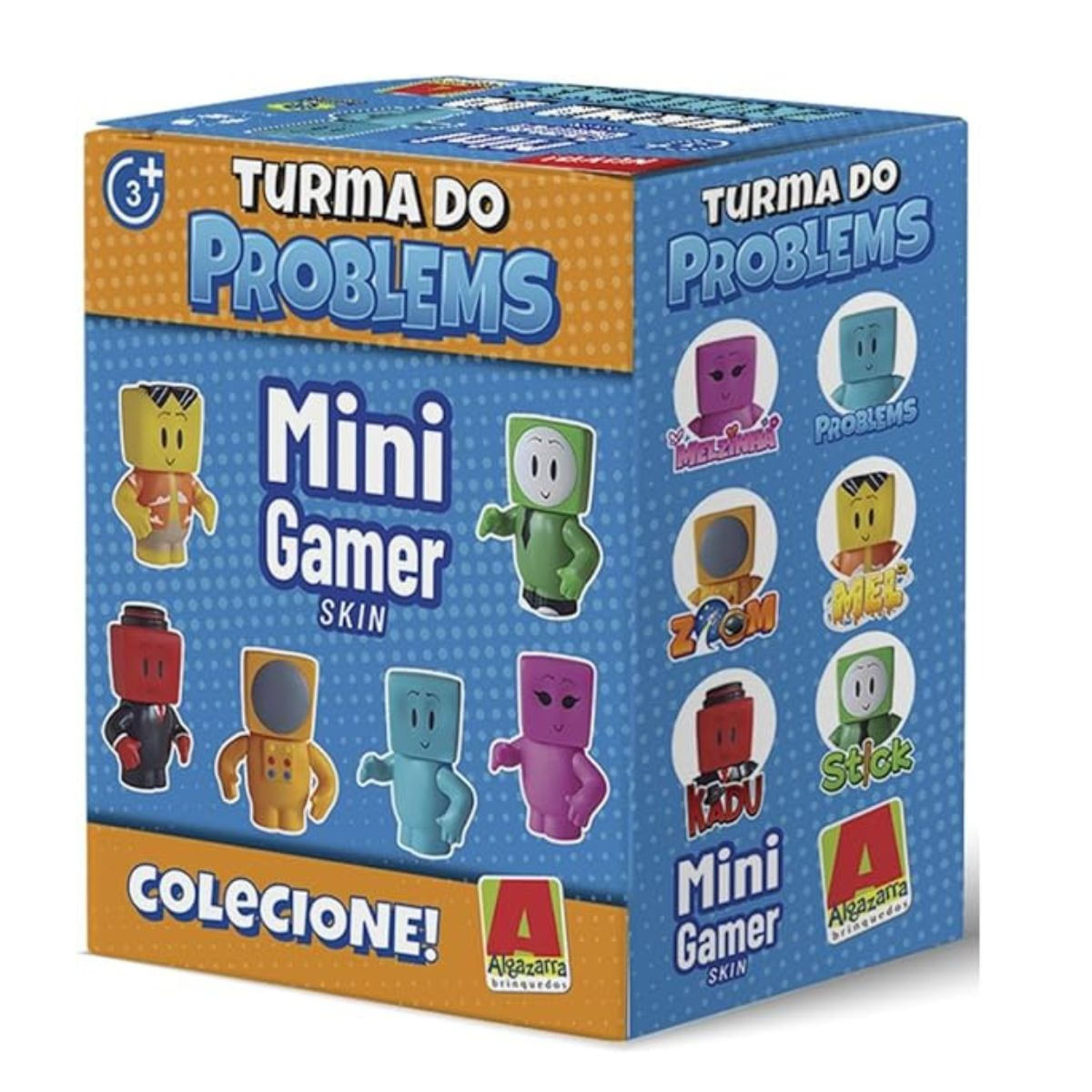 Mini Boneco Stick Gamer Skin 12 cm Minecraft Algazarra 1262 - PBKIDS ...