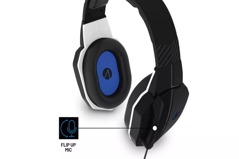 Stealth Phantom V Premium Stereo Gaming Headset Com Fio Preto e Azul PS4 PS5 XBOX ONE SX SWITCH CELULARES e PC Ri Happy