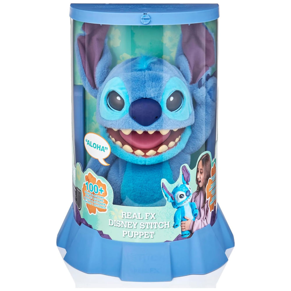 Pelúcia Stitch Interativa e Realista com 100 Combinações de Ação e Som ...