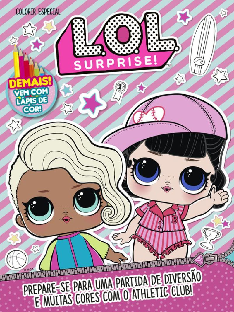 LOL Surprise Colorir com Lápis de Cor - Ri Happy