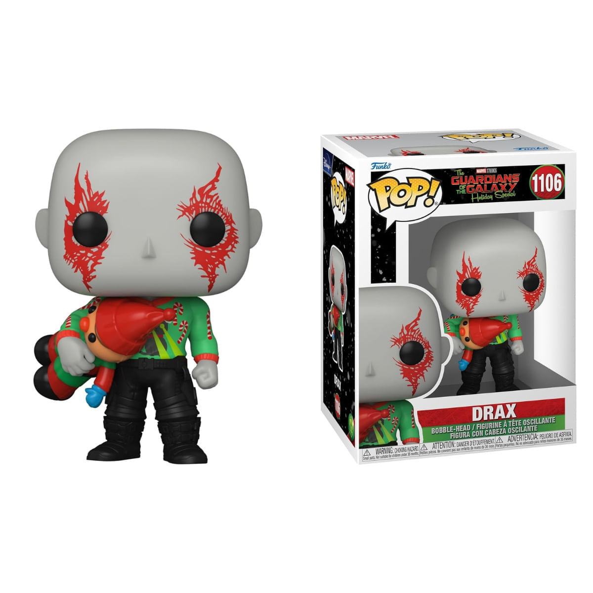 Pop Guardiões Da Galáxia Drax Natal 1106 Funko 64330 - Ri Happy