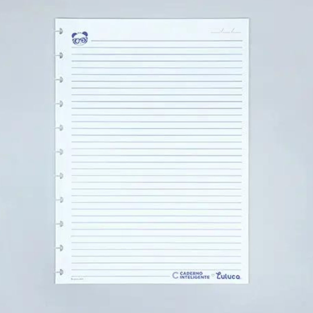 Refil Pautado Grande 90g BY LULUCA - Caderno Inteligente