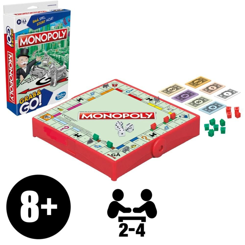 Jogo Monopoly Grab And Go - Hasbro F8256 - Ri Happy