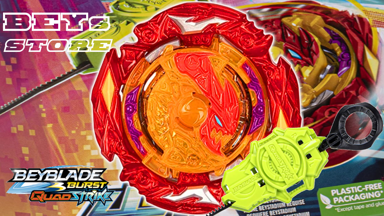 Beyblade Bolt Spryzen Lançador Hasbro QuadStrike