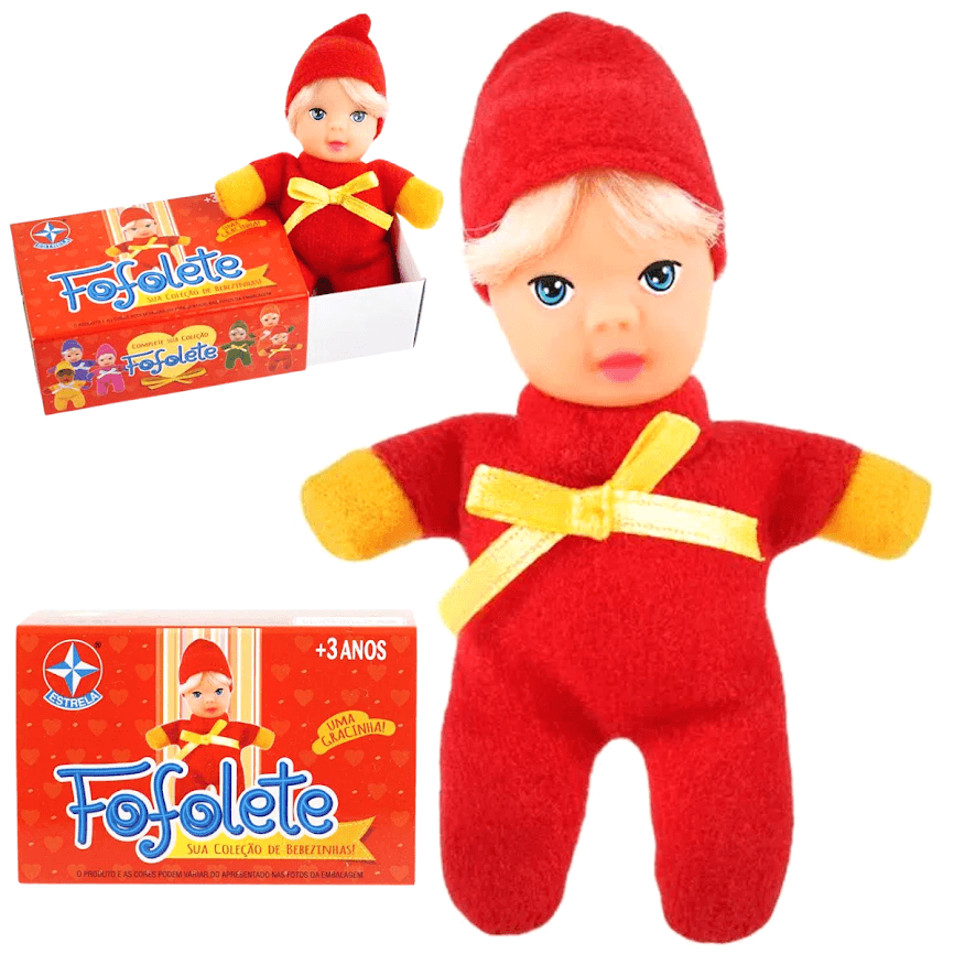 Boneca Fofolete Nova Coleção Kit C/ 6 Bebezinhas Estrela