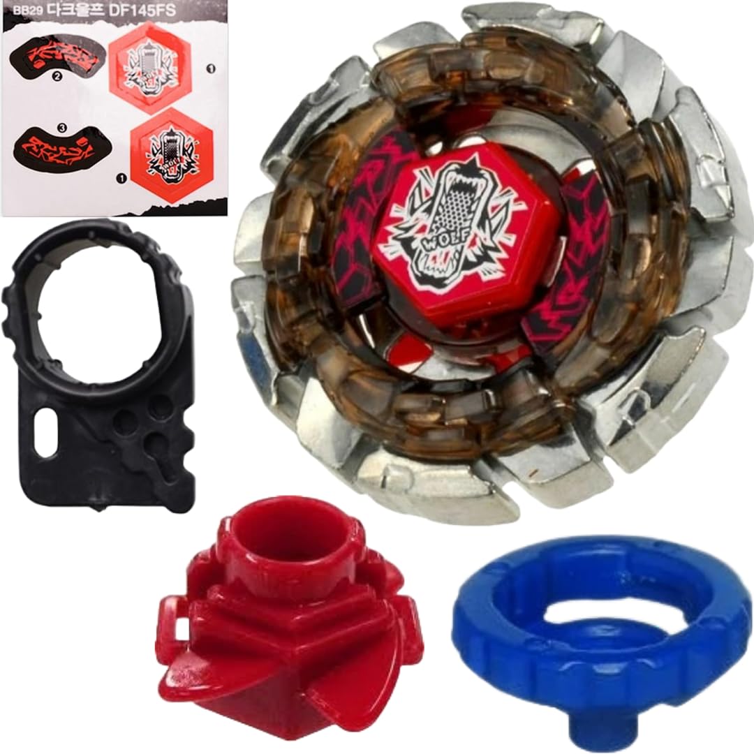 Beyblade Dark Wolf DF145FS BB29 Top Gyro + Lançador