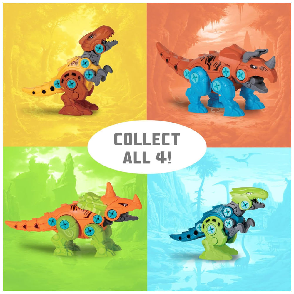 Kit 2 Dinossauros Robôs Triceratops e Velociraptor para Crianças Acima ...