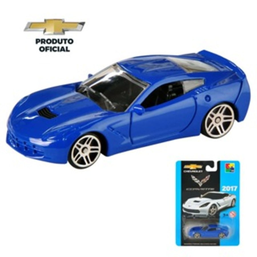 2024 1/64 2017 Chevrolet Corvette Stingray C7 Coupe Azul - Ri Happy