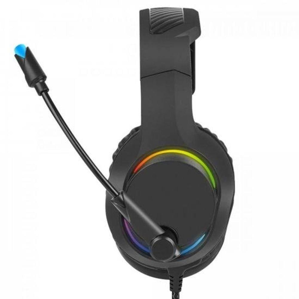 Headset Gamer Rgb Holt Preto Fortrek