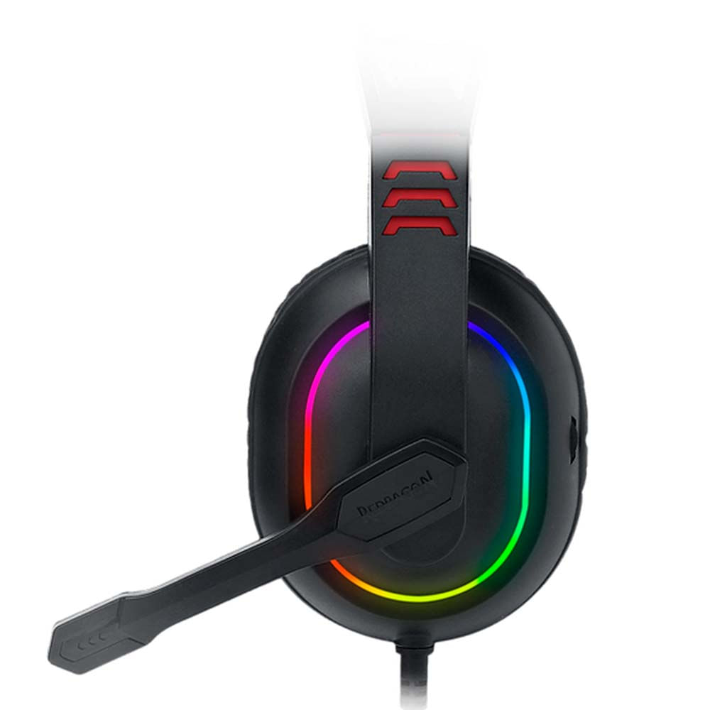 Headset gamer Ares RBG drivers 40mm Preto H120-RGB Redragon
