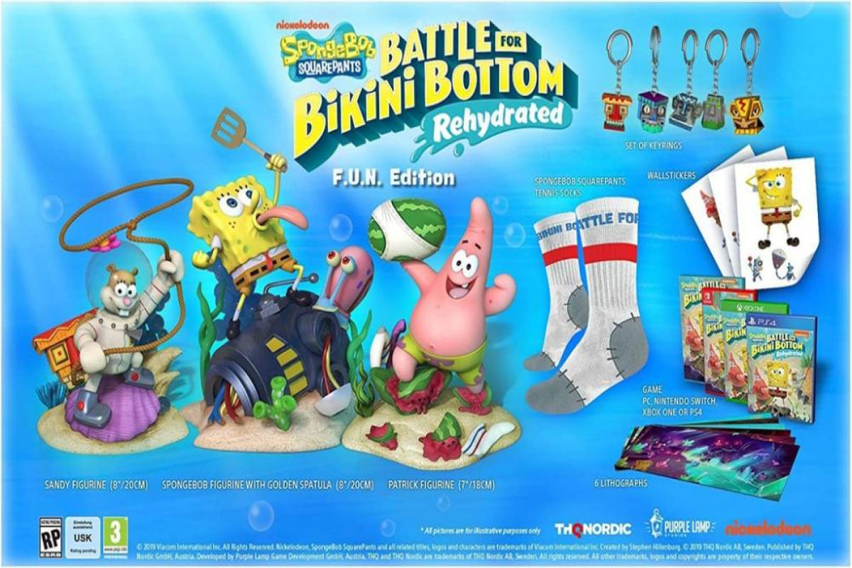 Spongebob Squarepants Battle For Bikini Bottom Rehydrated F.U.N. Edit. PS4