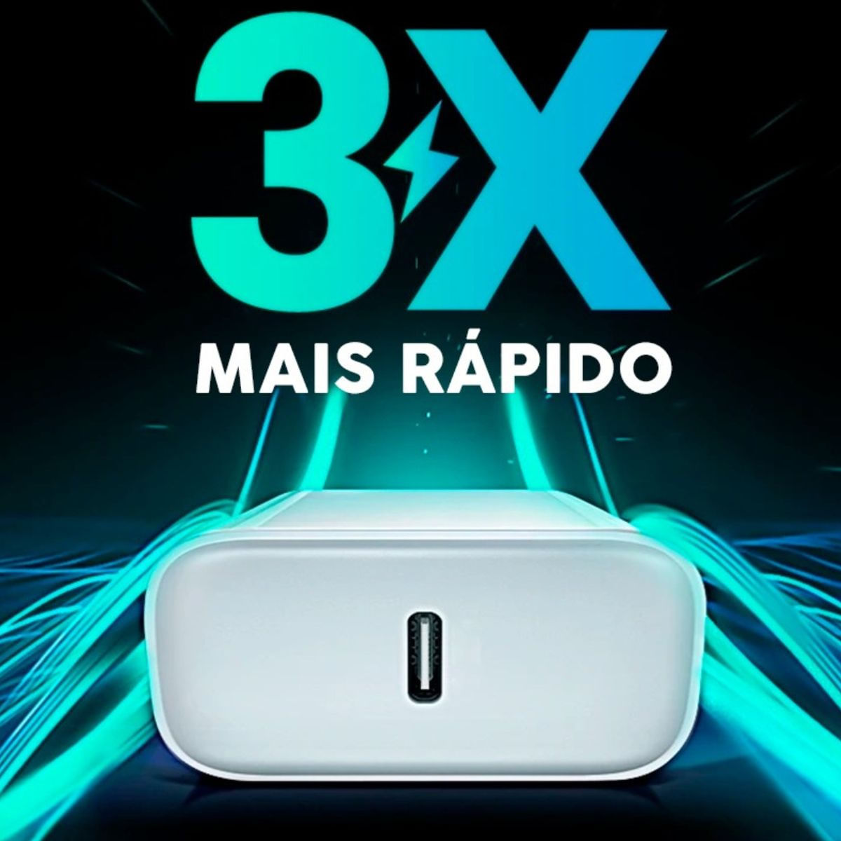 Fonte 20W Potente Carregador Turbo Para iPhone 12 PRO MAX - Ri Happy