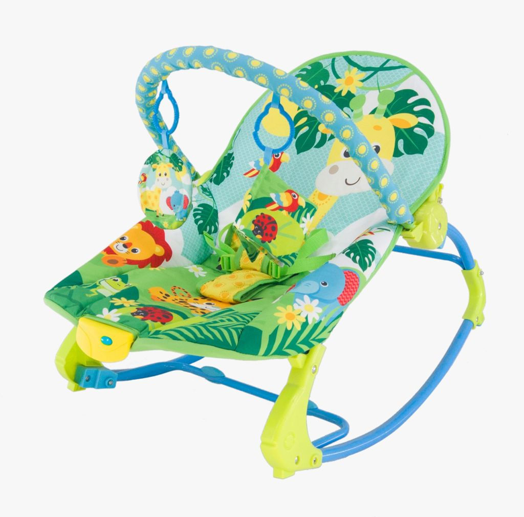 Cadeira De Balanço Musical E Vibratória Color Baby 18kg Girafa - Ri Happy