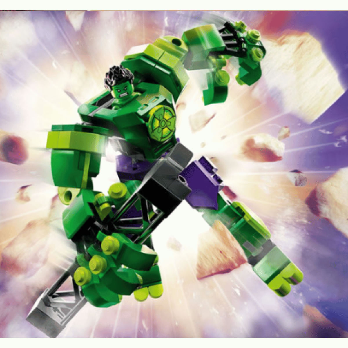 LEGO Marvel Armadura Robo Incrível Hulk 138 Peças 6+ 76241 - Ri Happy