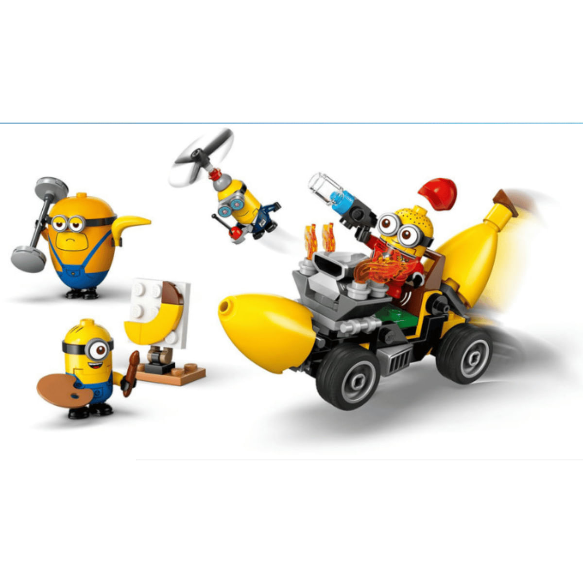 LEGO Meu Malvado Favorito 4 Minions e Carro Banana 136Pçs 6+