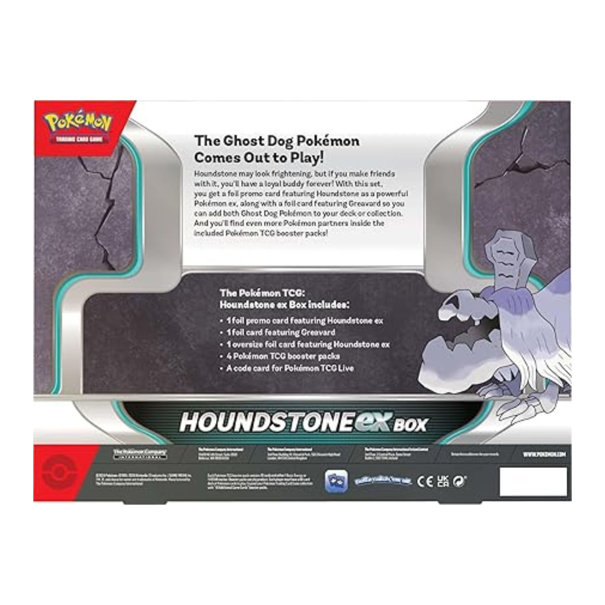 Box Pokémon TCG Houndstone Ex - PBKIDS Brinquedos