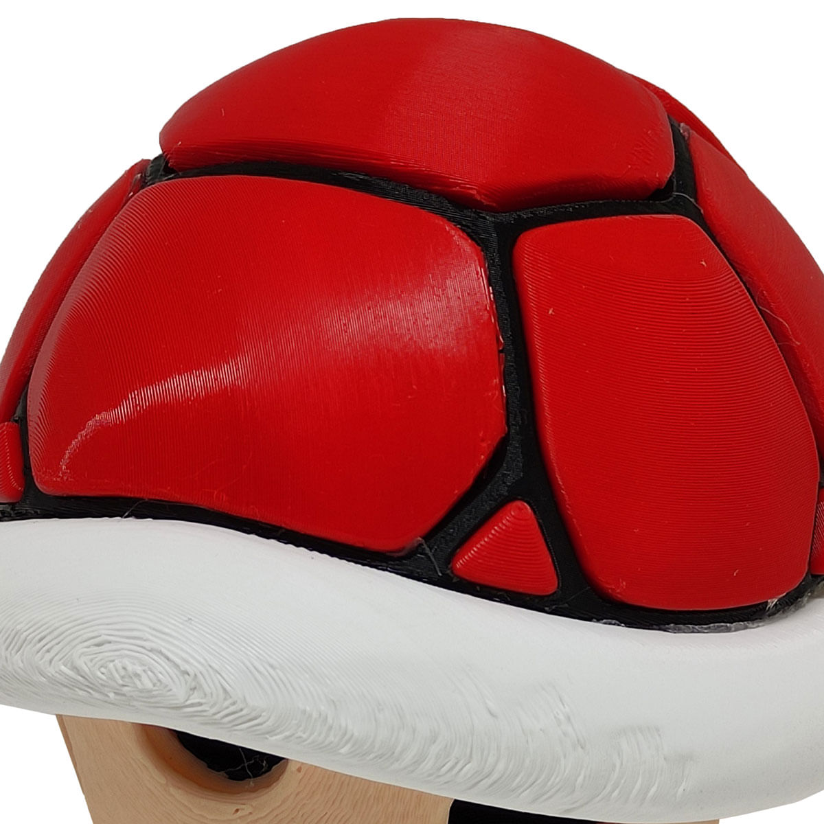 Casco Tartaruga Mario Koopa Vermelho Super Bros 3D - PBKIDS Brinquedos