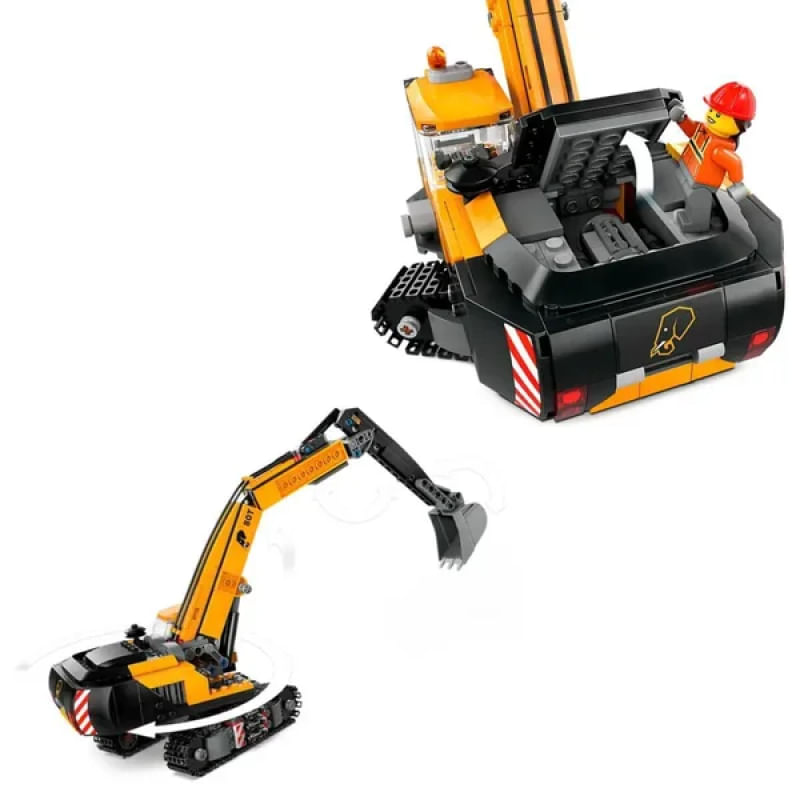 Lego City Escavadeira De Construção Amarela 60420