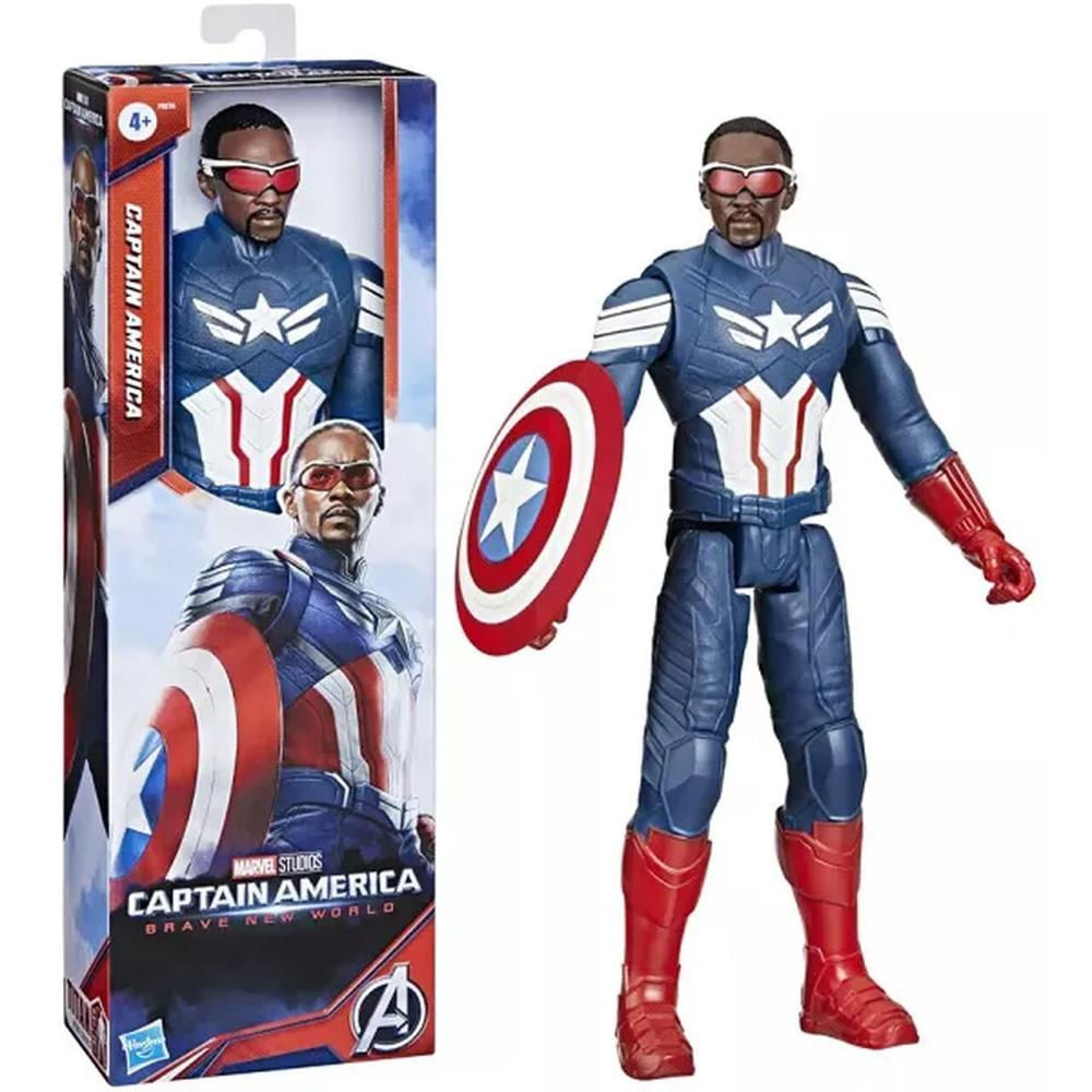 Boneco Marvel Titan Hero Capitão América Sam Wilson - Hasbro F9276