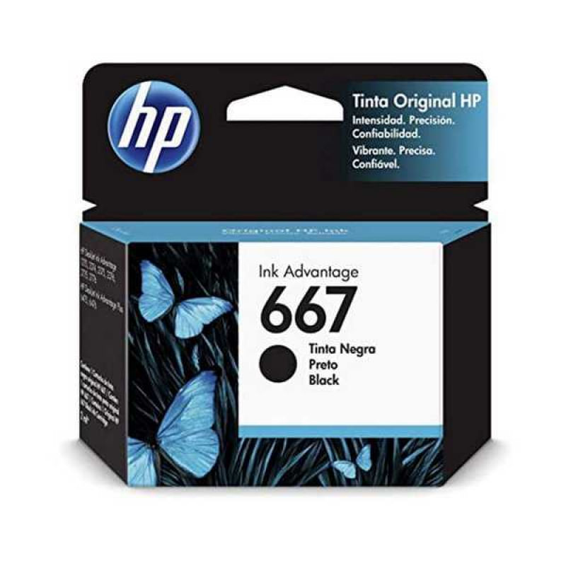 CARTUCHO HP 667 PRETO 2ML ORIGINAL - Ri Happy