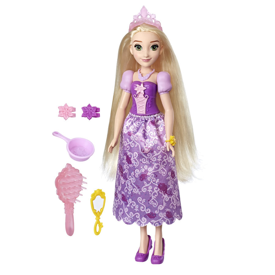 Boneca Princesa Rapunzel com acessórios Roxa - Hasbro E3048 - Ri Happy