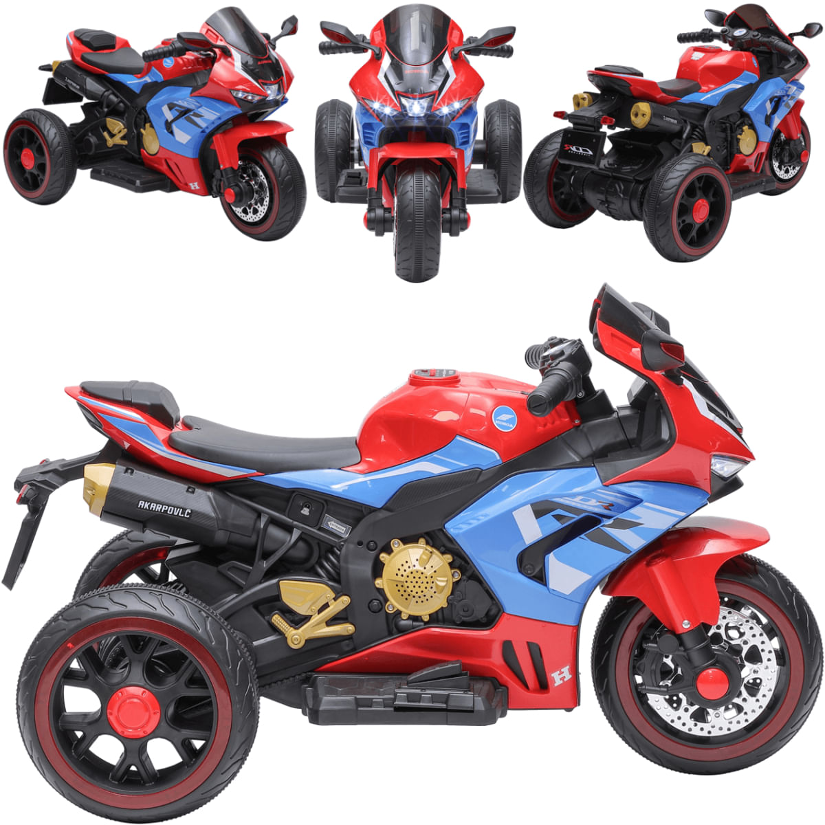 Mini Moto Eletrica Zippy Toys Honda CBR Fireblade Vermelha 6V