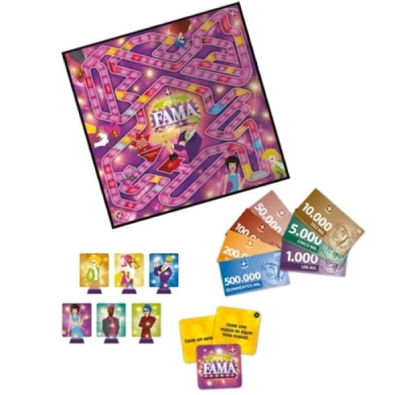 Jogo De Tabuleiro O Jogo Da Fama - Estrela 1201602900143