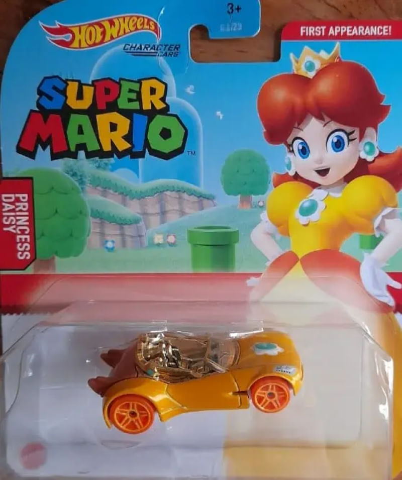 Hot Wheels Character Cars - Princess Daisy (Super Mario) - Ri Happy
