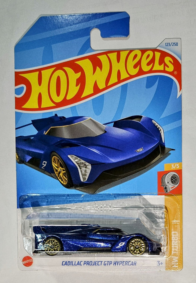 Hot Wheels Turbo - Cadillac Project GTP Hypercar Azul - Ri Happy