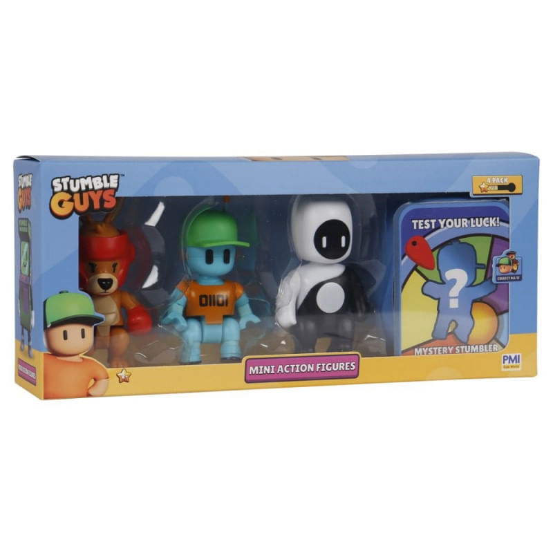 Stumble Guys Série 2 - Pack com 4 Figuras - Boxing Roo, Robot Guy, Yang ...